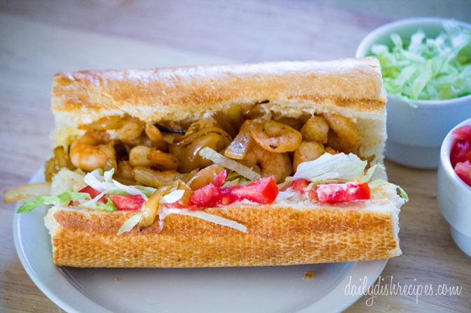 Cajun Grilled Shrimp Po' Boy | Spicy Cajun Goodness